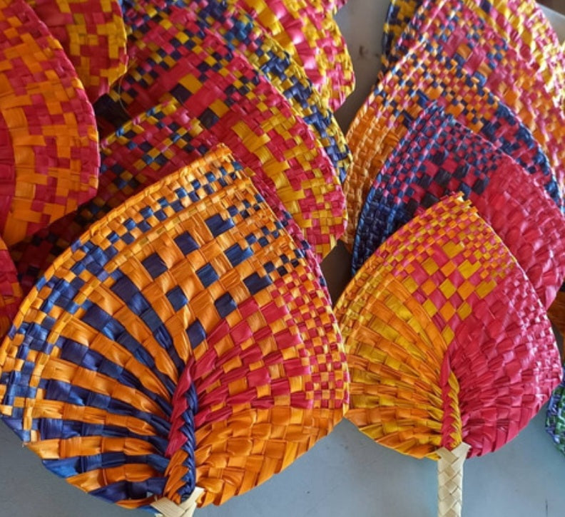 Samoa Hand Fan (Mixed Colours) – My Empire